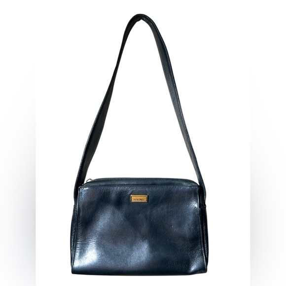 Perlina | Bags | Perlina Black Leather Shoulder Bag | Poshmark